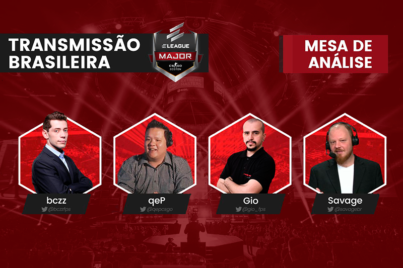 Transmissão brasileira das finais do ELEAGUE Major contará com mesa de ...