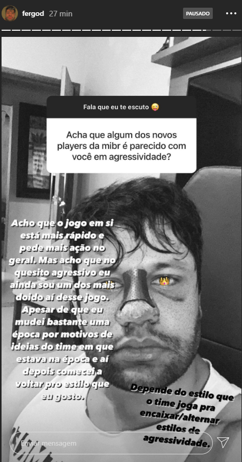 fer elogia novo MIBR e apoia: "Torço muito por todos" | DRAFT5 ...