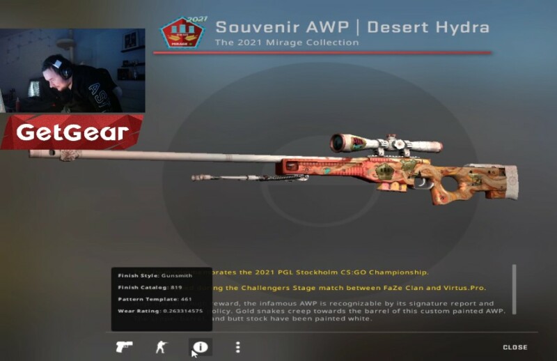 Durante stream, GuardiaN consegue souvenir da AWP Desert Hydra | DRAFT5 ...