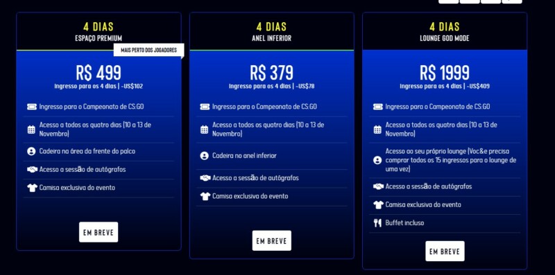 Major do Rio: Veja como comprar os ingressos | DRAFT5 - Notícias e Coberturas CS